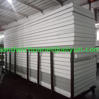 grey white EPS sandwich waterproof wall panels 1150-100-0.376mm for prefab buildings