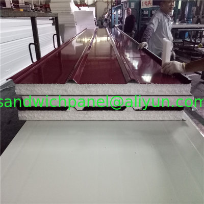eps sandwich roof panel 1050-50-0.4mm RAL3005 steel sheet up and RAL9002 down