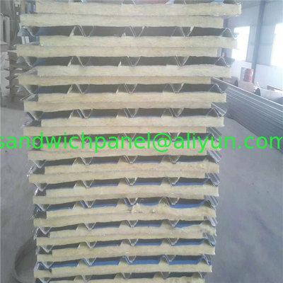 glass wool sandwich roof panel 840-30-0.426mm blue steel sheet up and silver paper down