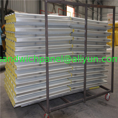fireproof corrugated glass wool container house  sandwich wall panel  1150-50-0.376mm