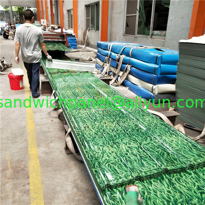 Huaguan brand green color steel roof sheet 4000-840-0.426mm for building