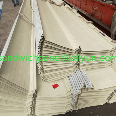 760mm ivory white metal roofing sheets with 0.426mm thickness for factory building