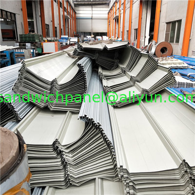 760mm ivory white metal roofing sheets with 0.426mm thickness for factory building