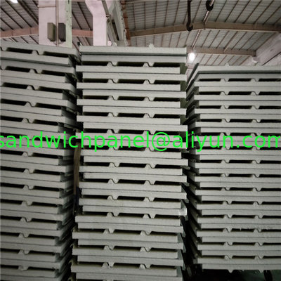 2017 new design 30mm silver paper eps roof sandwich panel 840-30-0.526mm for prefab house
