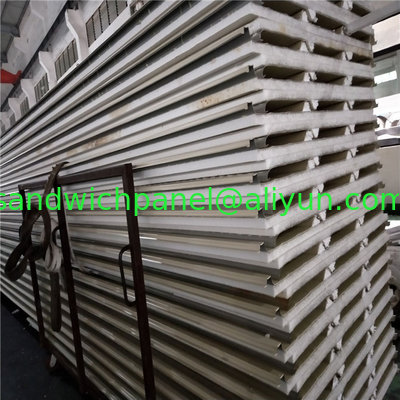 2017 new design 30mm silver paper eps roof sandwich panel 840-30-0.526mm for prefab house