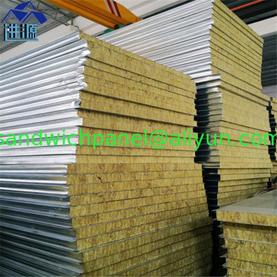 30minutes fire resistant sound insulation rock wool sandwich boards1150-50-0.376mm