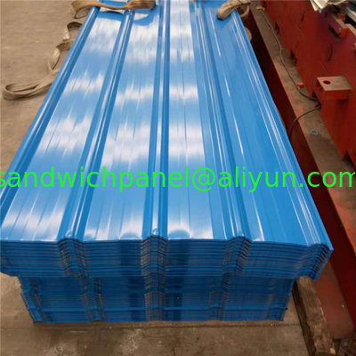 30years blue color 0.526mm corrugated roofing sheet for caravan building