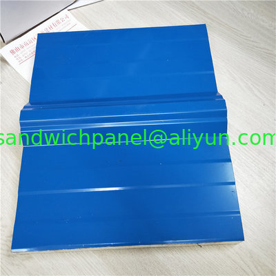 overlap blue 50mm silver paper eps sandwich roof panel for storage units prefab house
