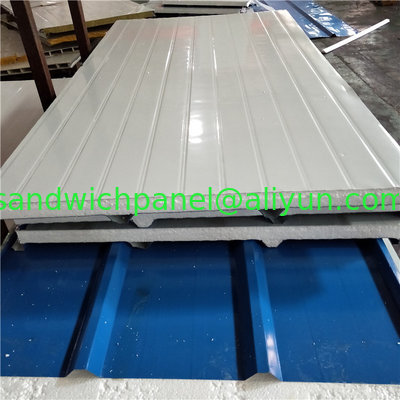 storage units prefab house 50mm eps sandwich roof panel with 0.376mm steel sheet both side