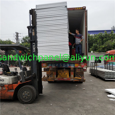 light weight eps sandwich panel 950-50-0.376mm cover with film both side delivered by a 40HQ