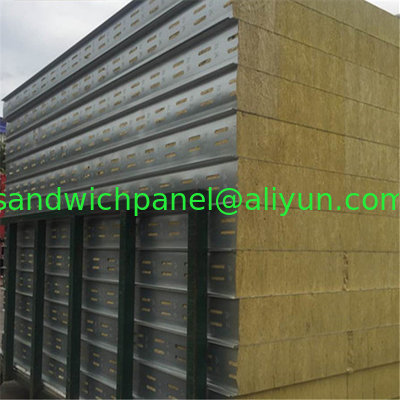 rock wool sandwich panel 1150-150-0.426mm with 100kg for industrial kiln
