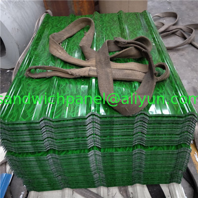 840mm type of corrugated green grass roofing sheets for prefabricated buildings