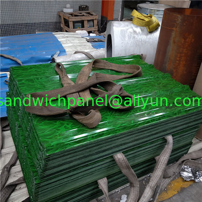 840mm type of corrugated green grass roofing sheets for prefabricated buildings