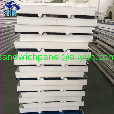 100mm eps heat insulated sandwich roof sheet panel with waterproof for prefab building