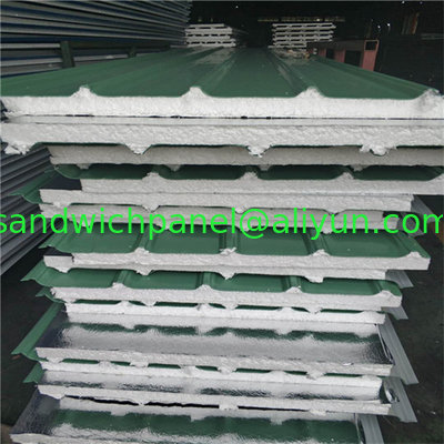 green styrofoam block silver paper roof panel 840-30-0.426mm for construction
