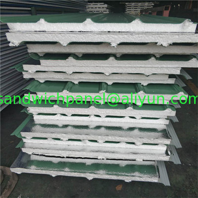 green styrofoam block silver paper roof panel 840-30-0.426mm for construction