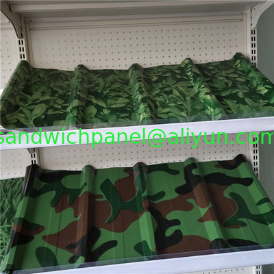 prefab house eps sandwich roof panel with 0.426mm green grass steel sheet up