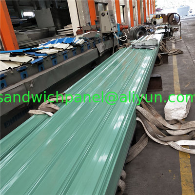 green lotus color steel metal roofing sheet 11800mm for prefabricated factory