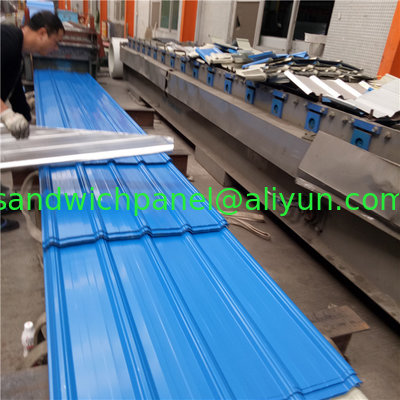 840mm blue corrugated roof sheets with 0.426mm for poultry farming