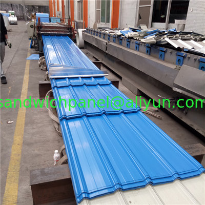 840mm blue corrugated roof sheets with 0.426mm for poultry farming