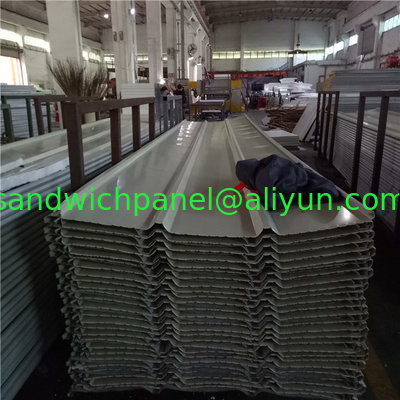 1050 ivory white sheet metal roofing tile with 0.426mm for construction buildings