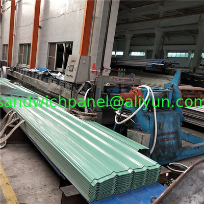 0.426mm lotus green 840mm corrugated roof sheets for workshop prefab houses