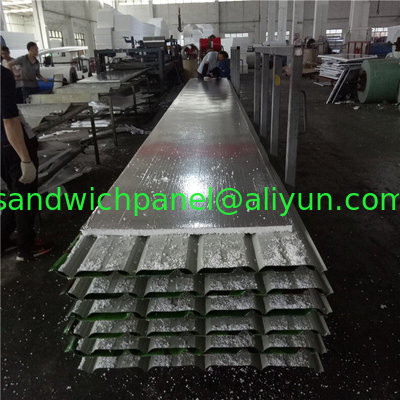 army green waterproof 30mm silver paper eps sandwich roof panel for warehouse