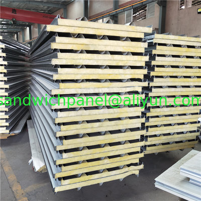 oman manufacturer sandwich panel 50mm rock wool glass roof tile for construction buildings