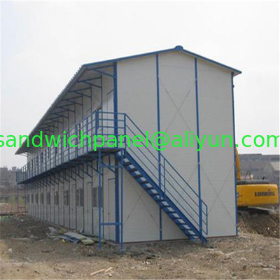 waterproof greywhite prefabricated house with 50mm eps sandwich panels for warehouse