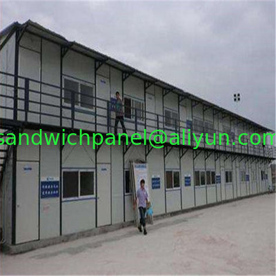 waterproof greywhite prefabricated house with 50mm eps sandwich panels for warehouse