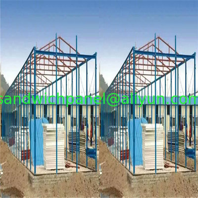 light steel structure K type sandwich panel prefabricated house for construction buildings