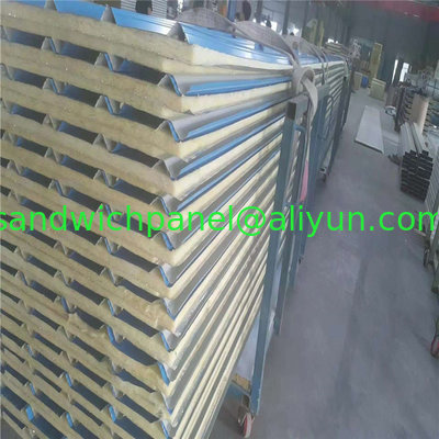 30mm blue color steel glass wool roof panel for fast assemble prefabricated house