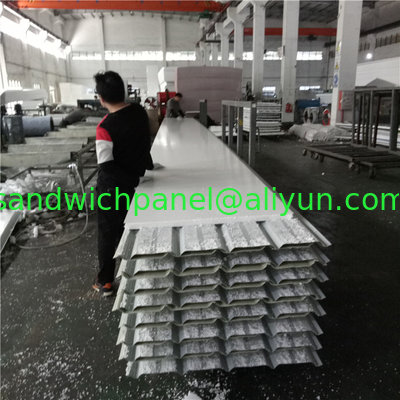 10.35 meters 30mm PVC eps sandwich roof panels used for fast asemble warehouse