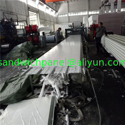 10.35 meters 30mm PVC eps sandwich roof panels used for fast asemble warehouse
