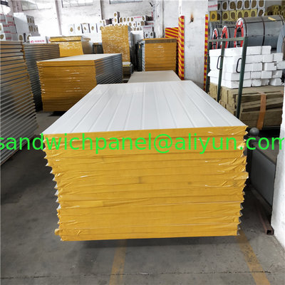 1150-50-0.426 greywhite rock wool sandwich panels with 60kg for the fast buildings