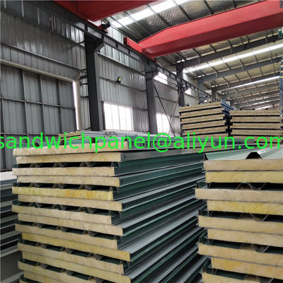 15 years sandwich panel house use 50mm rock wool board building materials