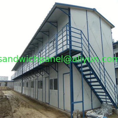 2 floors slope -40C°-80C° K type prefabricated house with light steel structure