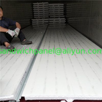 fast assembly construction 50mm eps sandwich panel with 14kg for warehouse