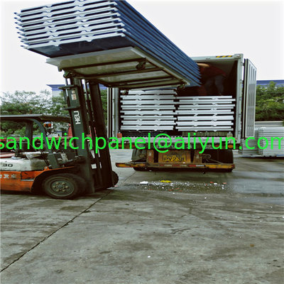30mm eps sandwich panel with 0.426mm blue steel up and 0.5mm PVC down