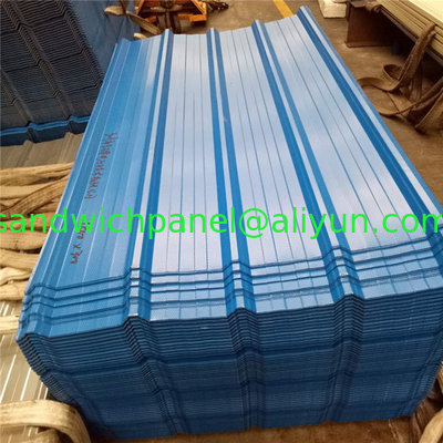 fast assembly 0.376mm blue corrugated roof sheets use as bounding wall