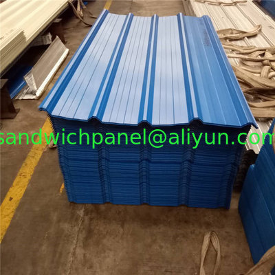 40 years energy saving blue 0.526mm corrugated roof sheet can be recycled after lifetime
