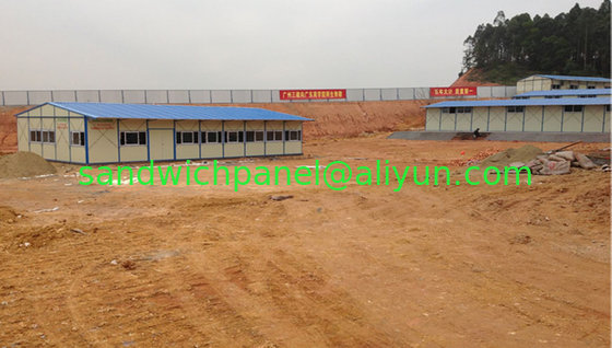 pre build K type prefabricated house with light steel structure and sandwich panel