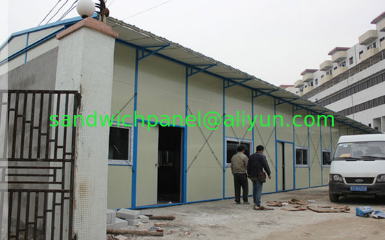 pre build K type prefabricated house with light steel structure and sandwich panel