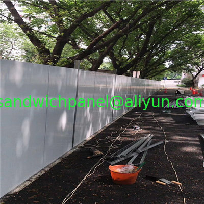 waterproof eps sandwich panel fence used for construction subway project
