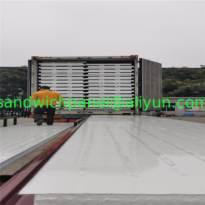 wine red 1050mm type polystyrene foam sandwich roof panels for warehouse