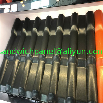 1050mm wine red luxury ASA glazed roof tile with 2.8mm for residential area