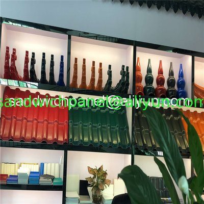 960mm dark color luxury ASA glazed roof tile with 2.8mm for residential area
