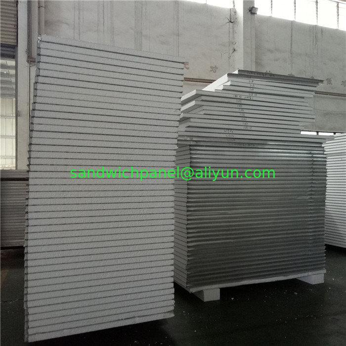waterproof  grey white 50mm eps sandwich panel with both side steel strip for wall