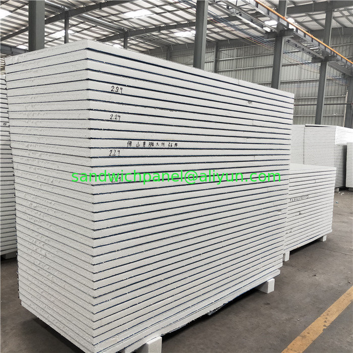 10kg EPS sandwich container house wall panel 1150-50-0.376mm greywhite steel sheet