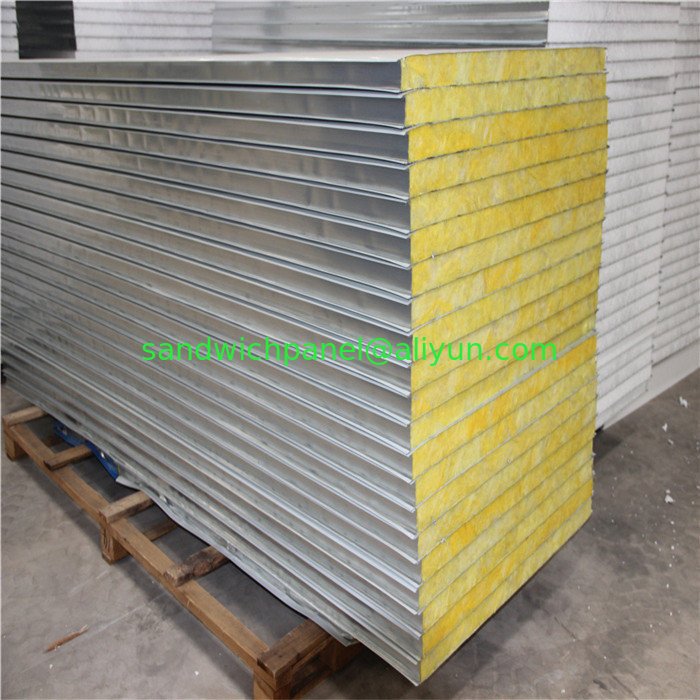 1150-50-0.426mm glass wool wall sandwich panel with fireproof and sound insulation